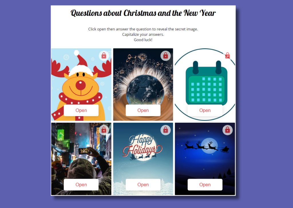 Free Online Christmas | New Years' Quiz for Kids | English Story Books ...